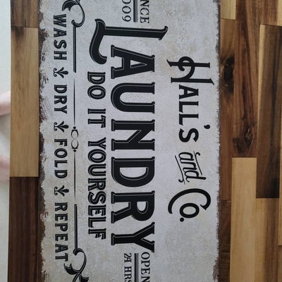 Farmhouse Laundry Sign Laundry Room Decor Laundry Room Sign ...