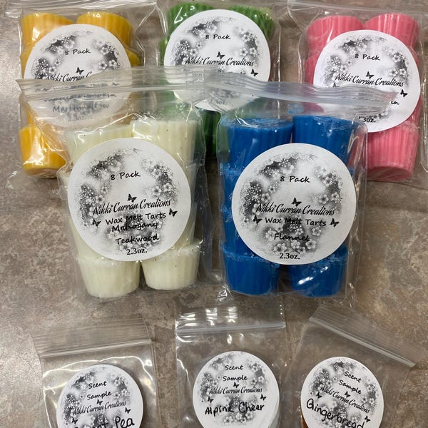 4 Pack Werewolf Moon Shaped| Handmade Wax Melt Tarts| "werewolf ...