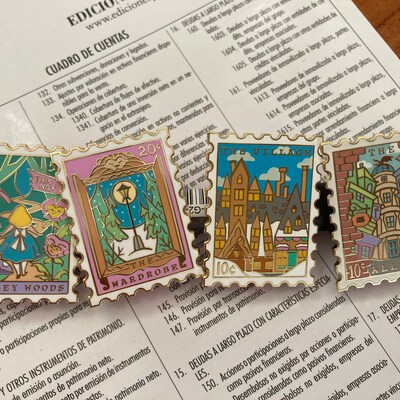 The Alley Enamel Pin Stamp Enamel Pin Magical Pin Bookish Pin Book ...
