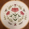 July Floral Embroidery Pattern // Lotus Embroidery Pattern // DIY ...