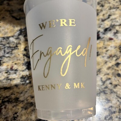 Personalized Wedding Cups Frost Flex Cups, Customizable for Couples ...