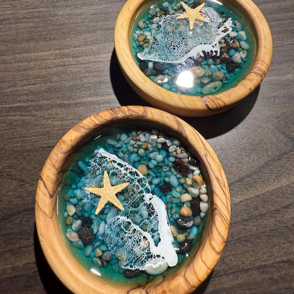 Beach Themed Epoxy Resin Ceramic Ring Dish Octopus Gift for Best Friend ...