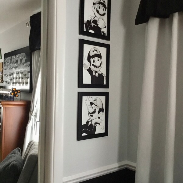 Set of 3 Super Mario Collection Vol. 2 Digital Prints, Nintendo Fan Art ...