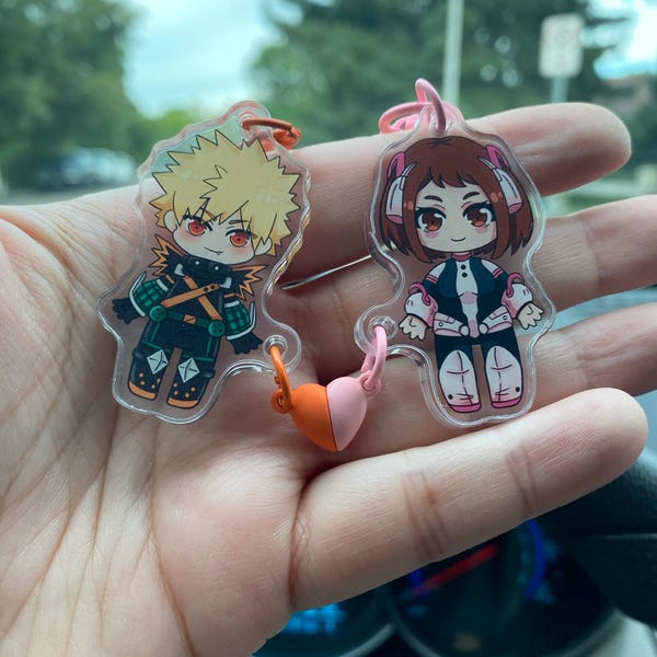 Hero Ship Magnet Keychain - Bakudeku + Kiribaku + Tododeku + Izuocha ...