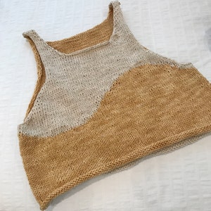 Wavey Crop Top Knitting Pattern - Etsy