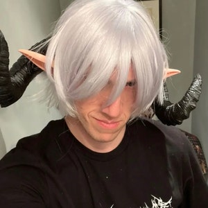 Black Horns poe Gothic Satyr Horns Rugged, Wearable Cosplay Costume ...