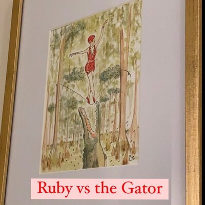 Honey Island Swamp Series Bayou Babes Ruby Vs the Gator - Etsy