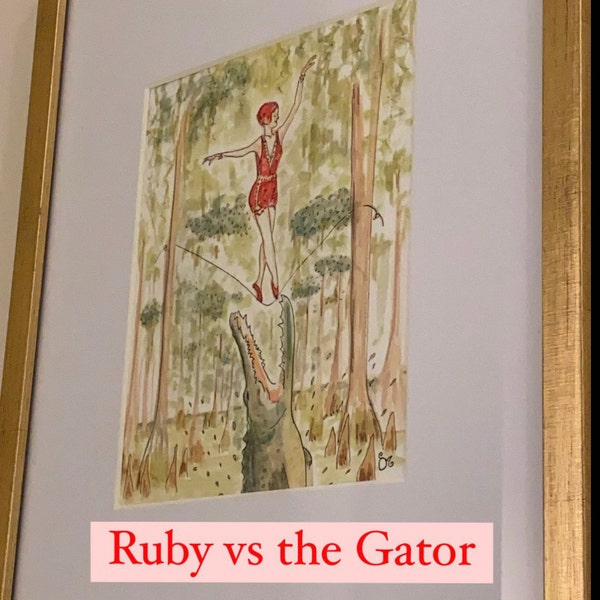Honey Island Swamp Series- Bayou Babes- Ruby Vs the Gator - Etsy