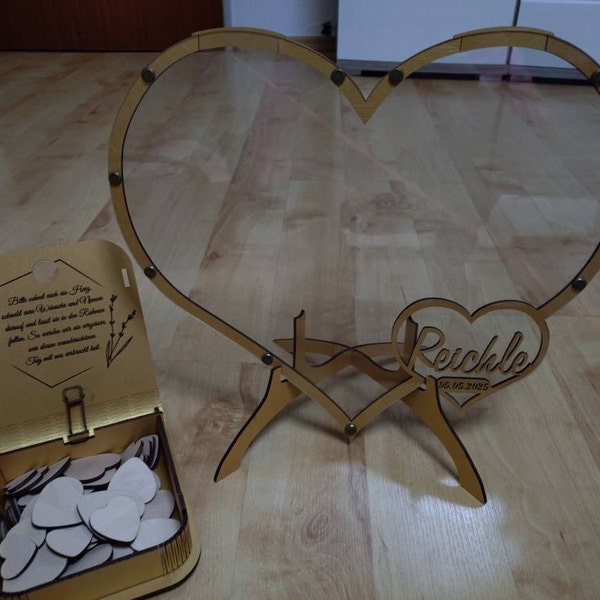 Wedding Card Box, Family Tree Card Box With Slot for Wedding, Rustic ...