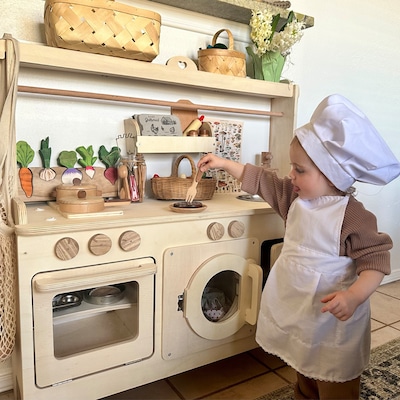 Handmade Wooden Play Kitchen Customizable Special Design - Etsy