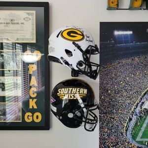 Full Size Helmet Holder, NFL, Mount, Hanger, Screw Mount, Football ...