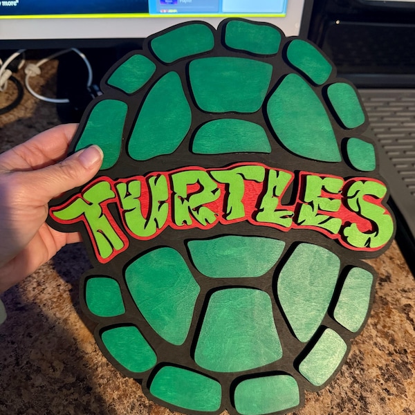 TMNT Laser Cut Wood Sign: Teenage Mutant Ninja Turtles Home Decor - Etsy