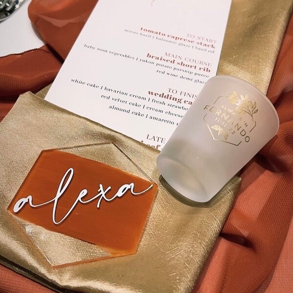 Acrylic Table Sign With Stand- Bar Sign, Wedding Sign, Event Signs - Etsy