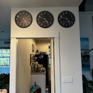 Heavy Metal Black Wall Clock 8 Sizes to Choose Made in USA - Etsy