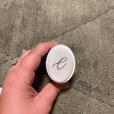 THREE SLOT Ring Box, Three Slot Velvet Ring Box, Three Slot Wedding ...