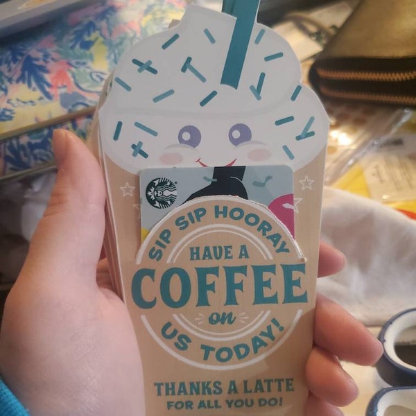 Coffee Thank You Gift Printable, Teacher Gift, Teacher Appreciation ...