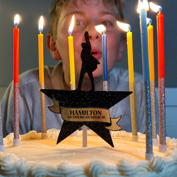 Hamilton Cake Topper, Glitter Cake Topper, Hamilton Musical , Alexander ...