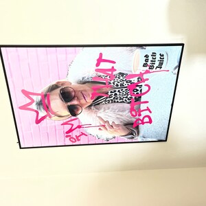 Hot Pink Welcome Home Chic Welcome Home Sign, Pink Entryway Print, Hot ...