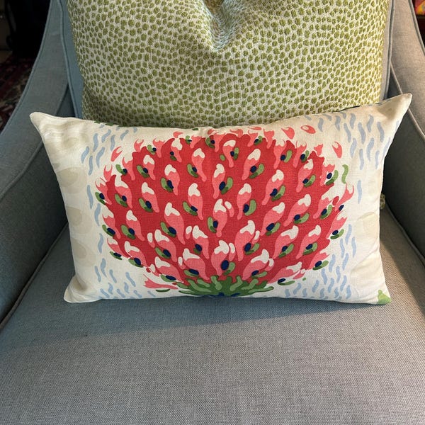 Peter Dunham Wabi Pillow Cover in Ocean, Designer Pillow, Living Room ...