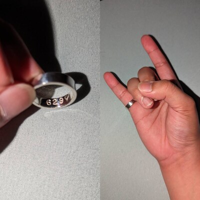 Word or Name in ASL / American Sign Language / Hand Stamped Cuff ...