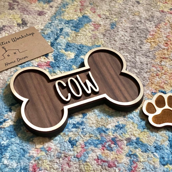 Dog Name Magnet, Personalized Bone Magnet, Pet Memorial, Dog Lover, Dog ...