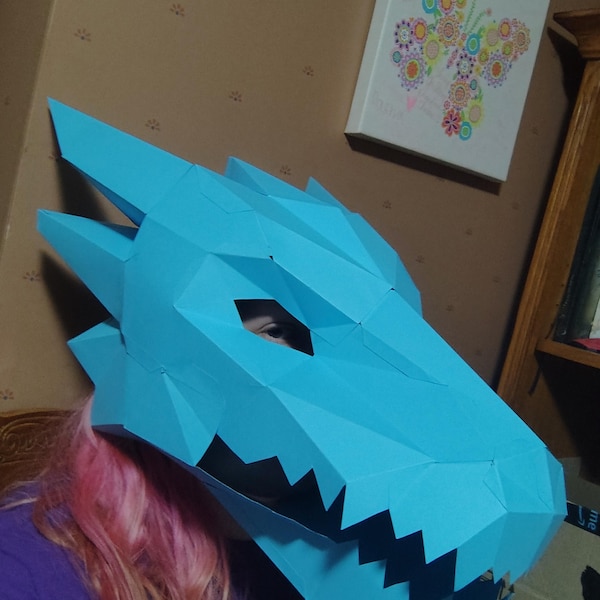 All Seeing Eye 3D Papercraft Mask Template, Paper Mask, Unique ...