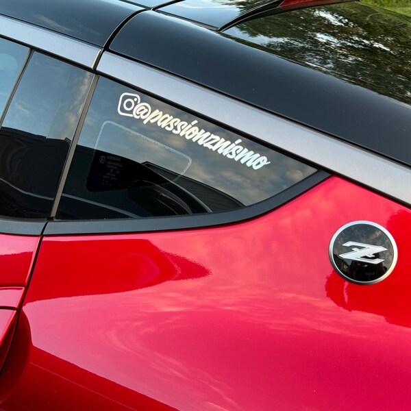 Custom Instagram Car Window Sticker, Die-cut Vinyl Decal - Etsy