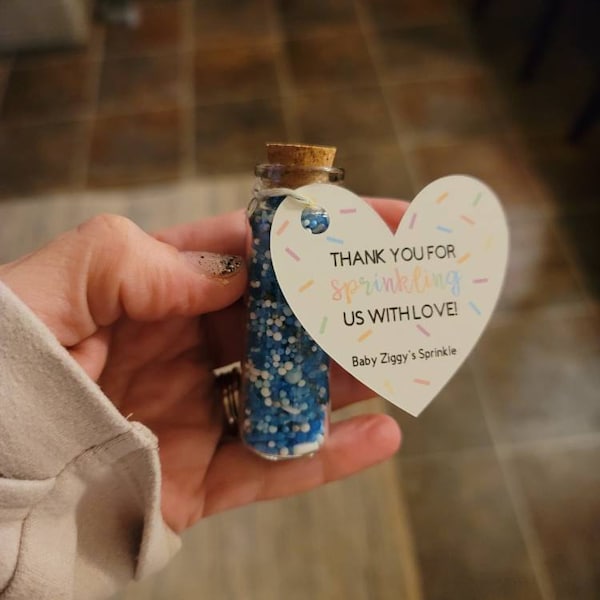 Thank You for Sprinkling Us With Love Tags (2" Wide), Baby Sprinkle ...