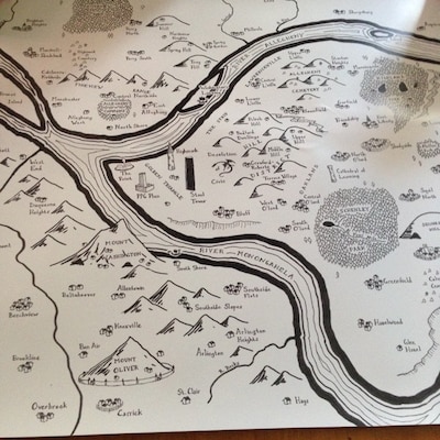 Fantasy Map of Washington, DC - Etsy