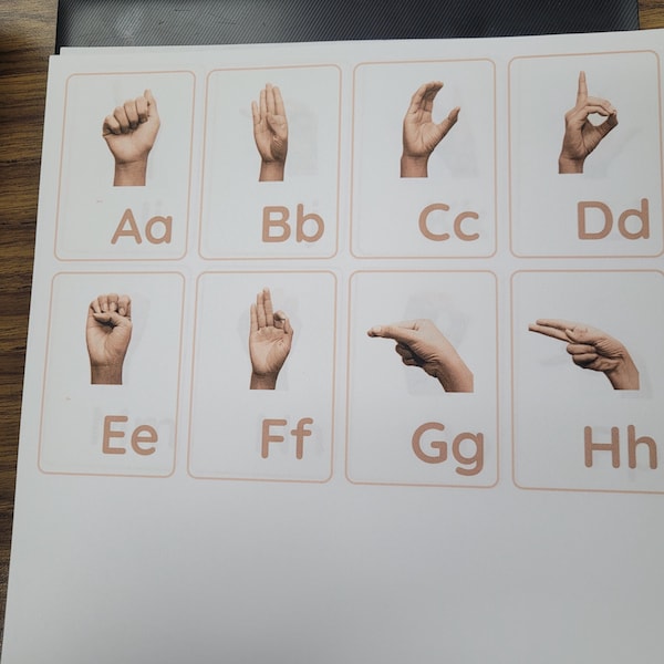 ASL Signs Flashcards - 40 Common Signs for Easy ASL Learning, Teaching ...