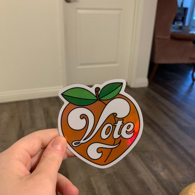 Georgia Peach Vote Sticker - Etsy