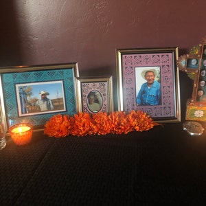 Papel Picado Glitter Frame Mats Set of 2 Day of the Dead Altar, Dia De ...