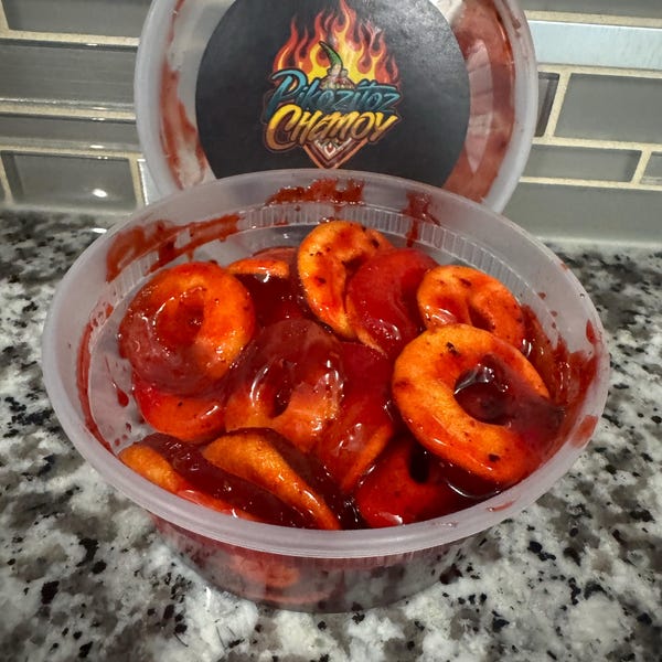 Dulces Enchilados - Chamoy Candy Gummy Peach Rings - Exotic Spicy Candy ...