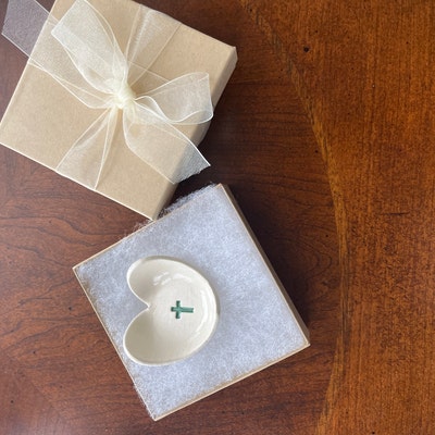 First Communion Favors Baptism Favors Tiny Ring Dish With Cross First ...