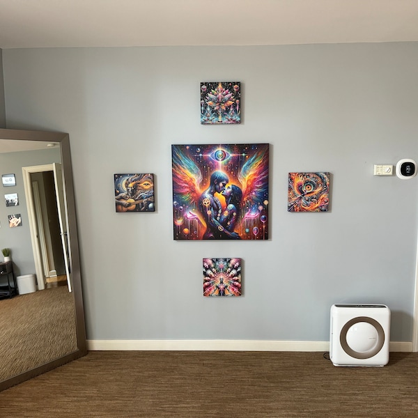 Cosmic Shaman, Transcend, Transcendence Art Canvas Print, Visionary Art ...