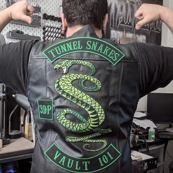Tunnel Snakes Patch Large Embroidered Fallout - Etsy