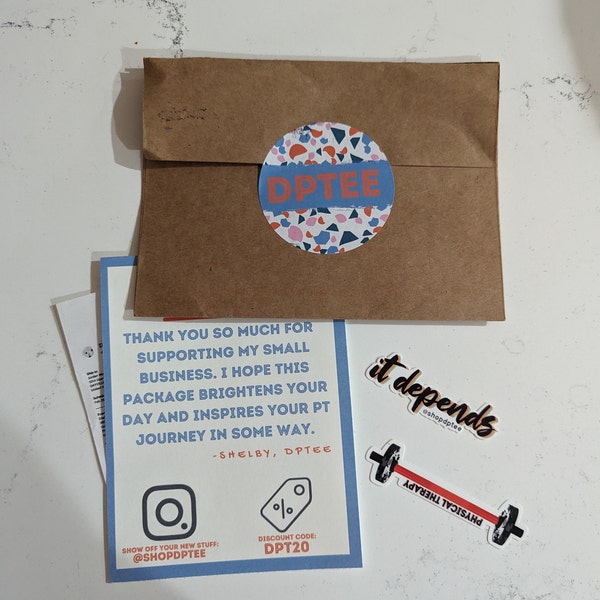 It Depends Die Cut Sticker, Doctor of Physical Therapy Sticker ...