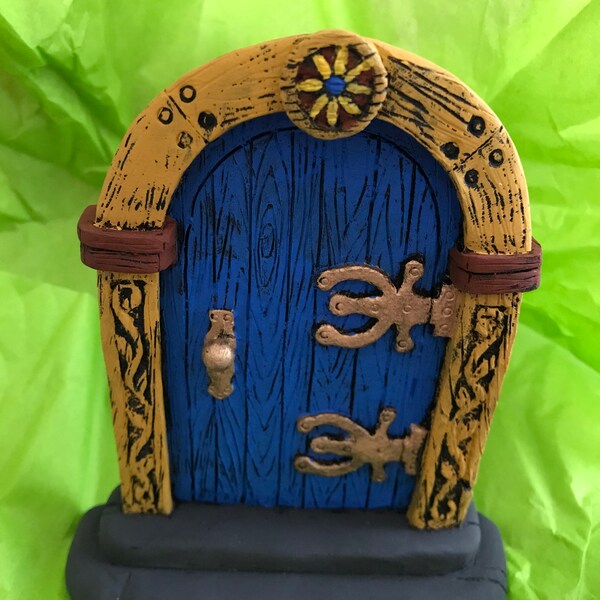 Blue Fairy Door - Etsy