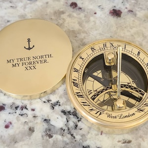 Personalized Engraved Compass, Monogram Compass, Groomsmen Gifts ...