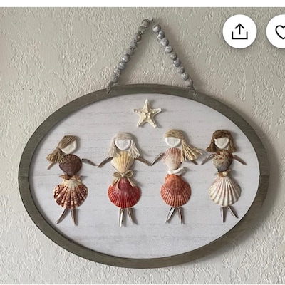 Seashell Best Friends, Shell People, Seashell Girls. - Etsy