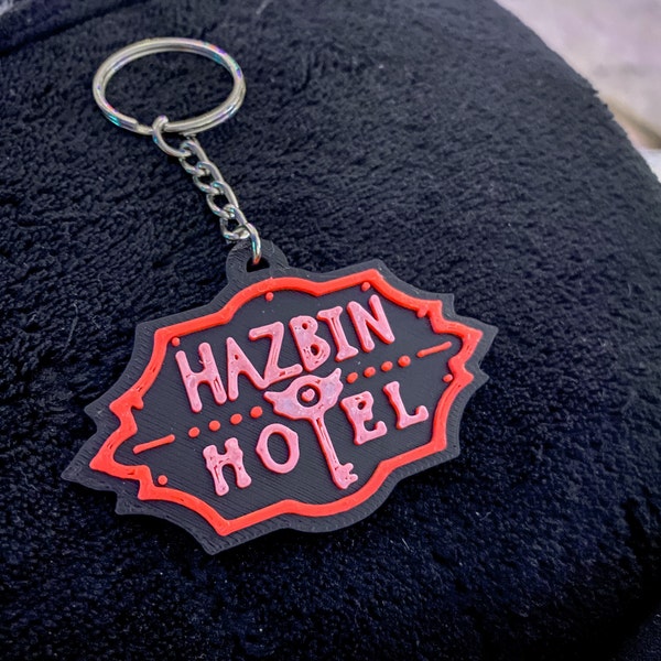 3D Printed Hazbin Hotel Sign Hazbin Hotel Keychain - Etsy