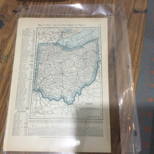 1949 World Map Atlas Map on One Side and Arctic Ocean on One Side - Etsy