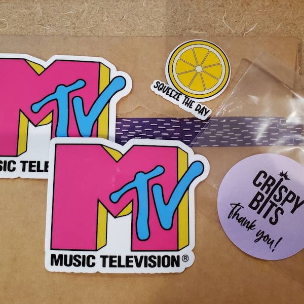 MTV Sticker | Neon Sticker | Music Sticker | Retro Sticker | Fun ...