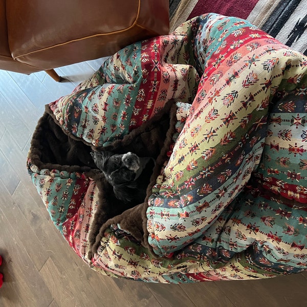 PRE-ORDER Teddy FLOOF for People Escape Den Cuddle Cave Dog Bed for ...