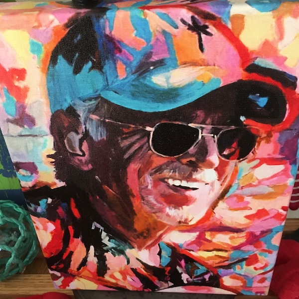 Jimmy Buffett - Portrait Art Print. Original Artwork Giclée Print on ...