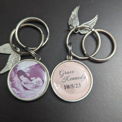 Memorial Keychain in Memory Keychain Condolence Gift - Etsy