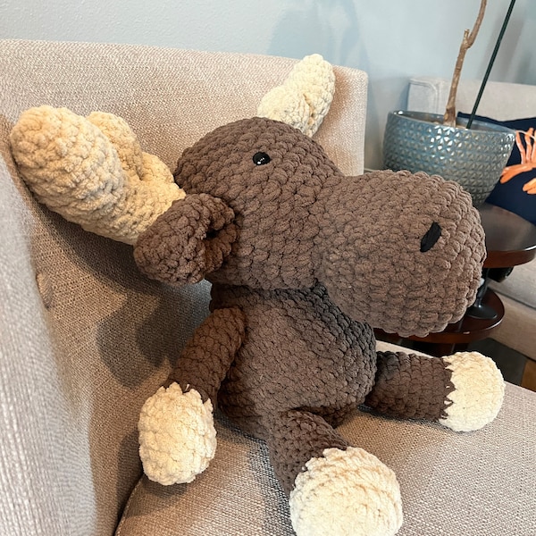Manny Moose CROCHET PATTERN, Amigurumi Crochet Pattern, PDF, English ...