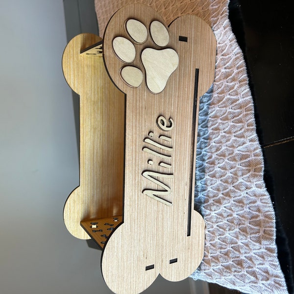 Dog Bone Treat Box SVG | Dog Toy Storage Box Laser Cut File | Paw Print ...
