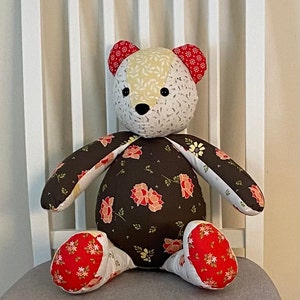 Simplicity A2115 Pattern Memory Bear Pattern Plush Sewing Pattern Memorial Bear Teddy Bear ...