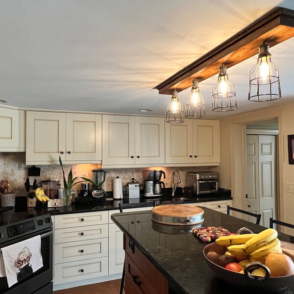 Farmhouse Beam Light Fixture: Rustic Elegance With Handcrafted Ceiling ...